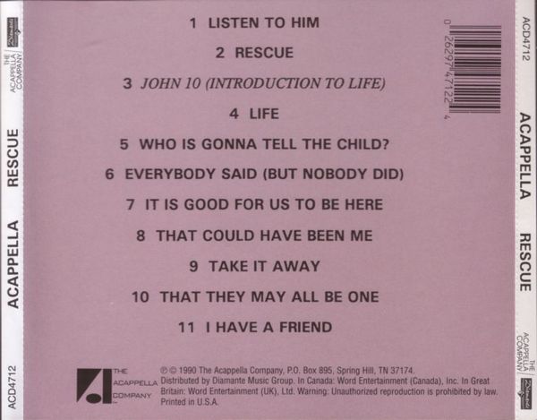 Acappella - Rescue (1990)