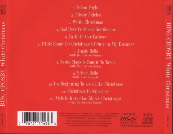 Bing Crosby - Merry Christmas (1998)