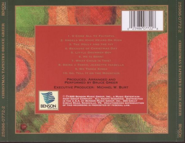 Bruce Greer - Christmas Tapestry (1995)