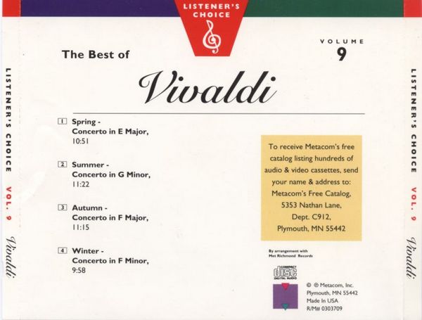 Listener's Choice - Volume 9: The Best Of Vivaldi